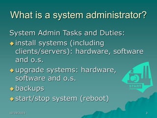 Sys admin guidance for beginners to learn | PPT
