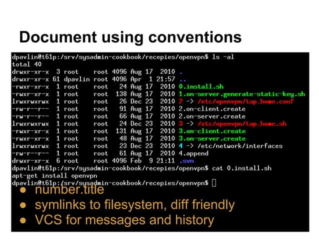SysAdmin cookbook | PPT