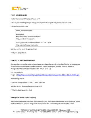 Sysadmin Jaringan Linux Server | PDF