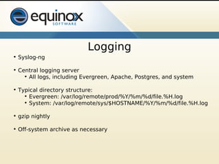 Evergreen Sysadmin Survival Skills | PPT