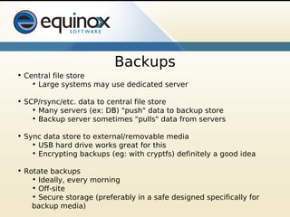 Evergreen Sysadmin Survival Skills | PPT