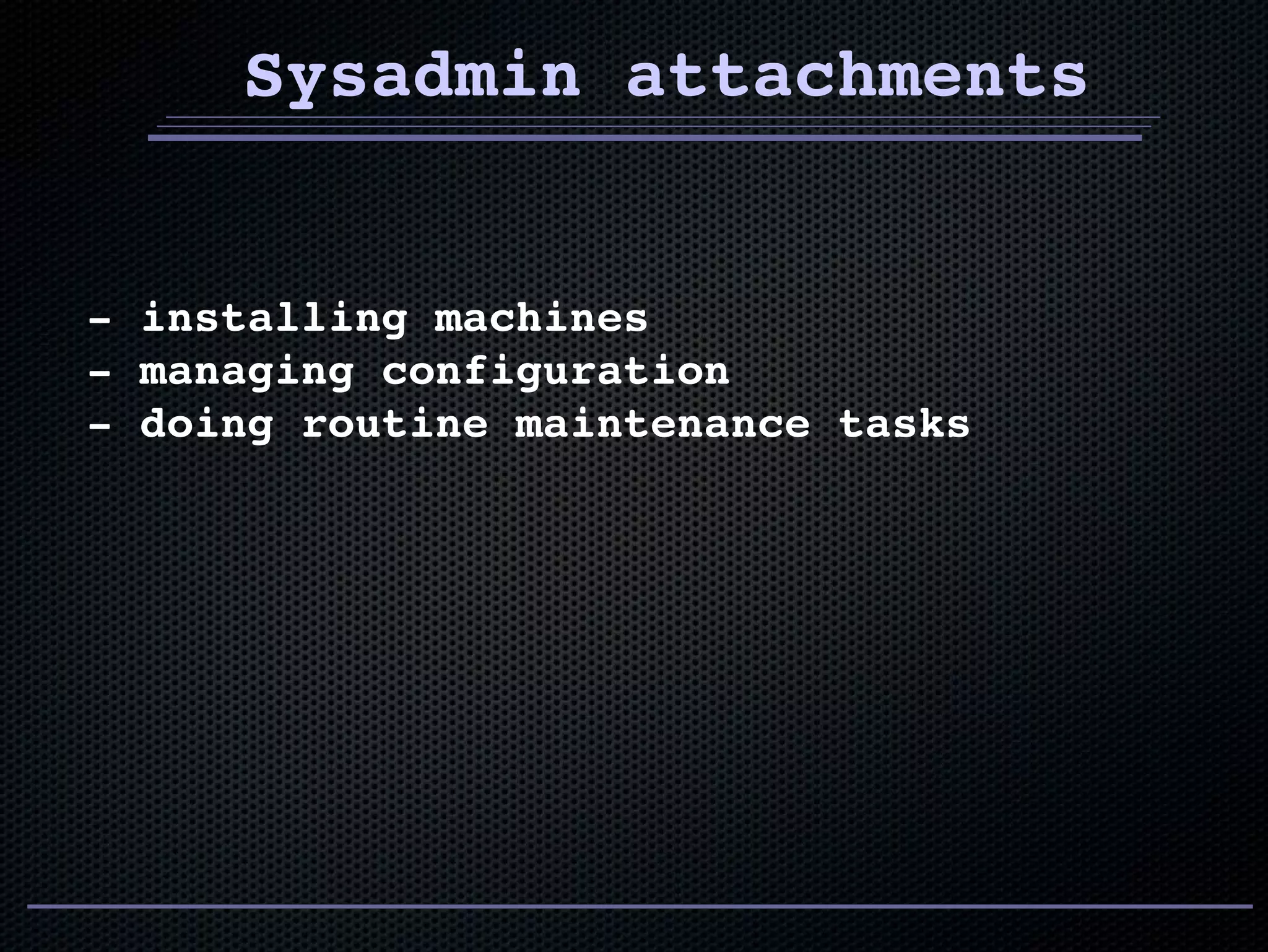 Sysadmin vs. dev ops | PDF | Operating Systems | Computer Software and Applications