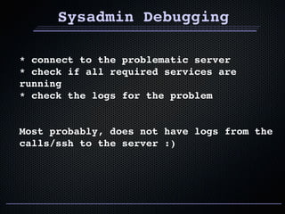 Sysadmin vs. dev ops | PPT