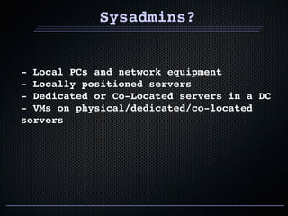 Sysadmin vs. dev ops | PPT