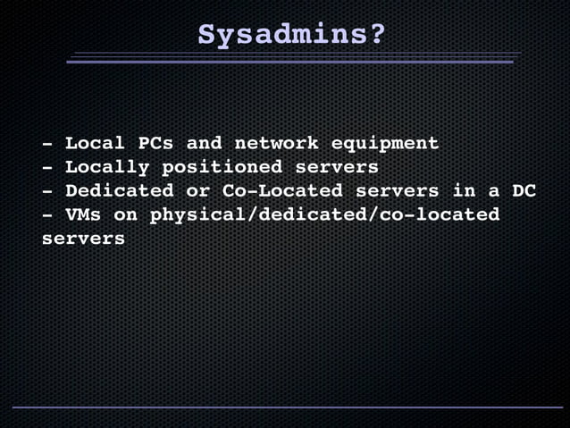Sysadmin vs. dev ops | PDF | Operating Systems | Computer Software and Applications