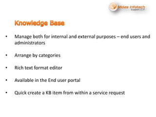 SysAid Presentation V.7 | PPTX | Computer Software and Applications | Computing