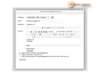 SysAid Presentation V.7 | PPTX | Computer Software and Applications | Computing