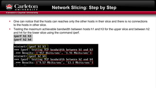 5G Network Slicing Using Mininet | PPTX | Computer Networking | Computing