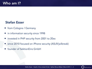 SyScan 2015 Bonus Slides - death of the vmsize=0 dyld trick | PPT