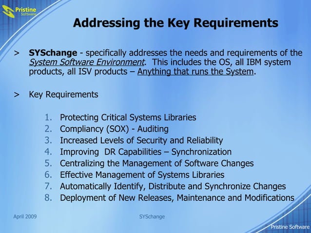 Mainframe Audit and Systems Software Manageability | PPT