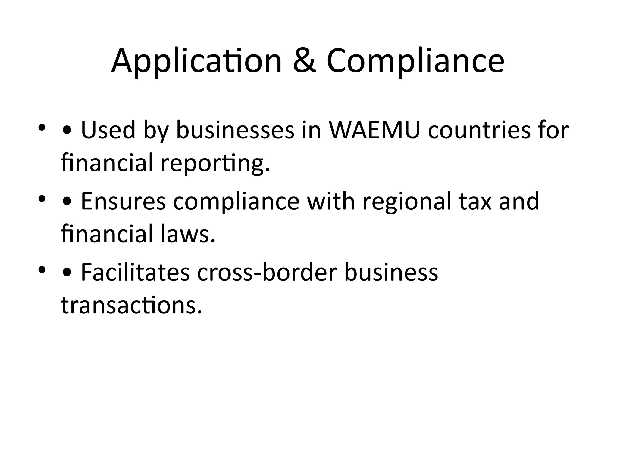 SYSCOA chart of account west and central | PPTX