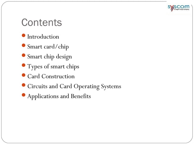 SMART CARD BASICS | PPT