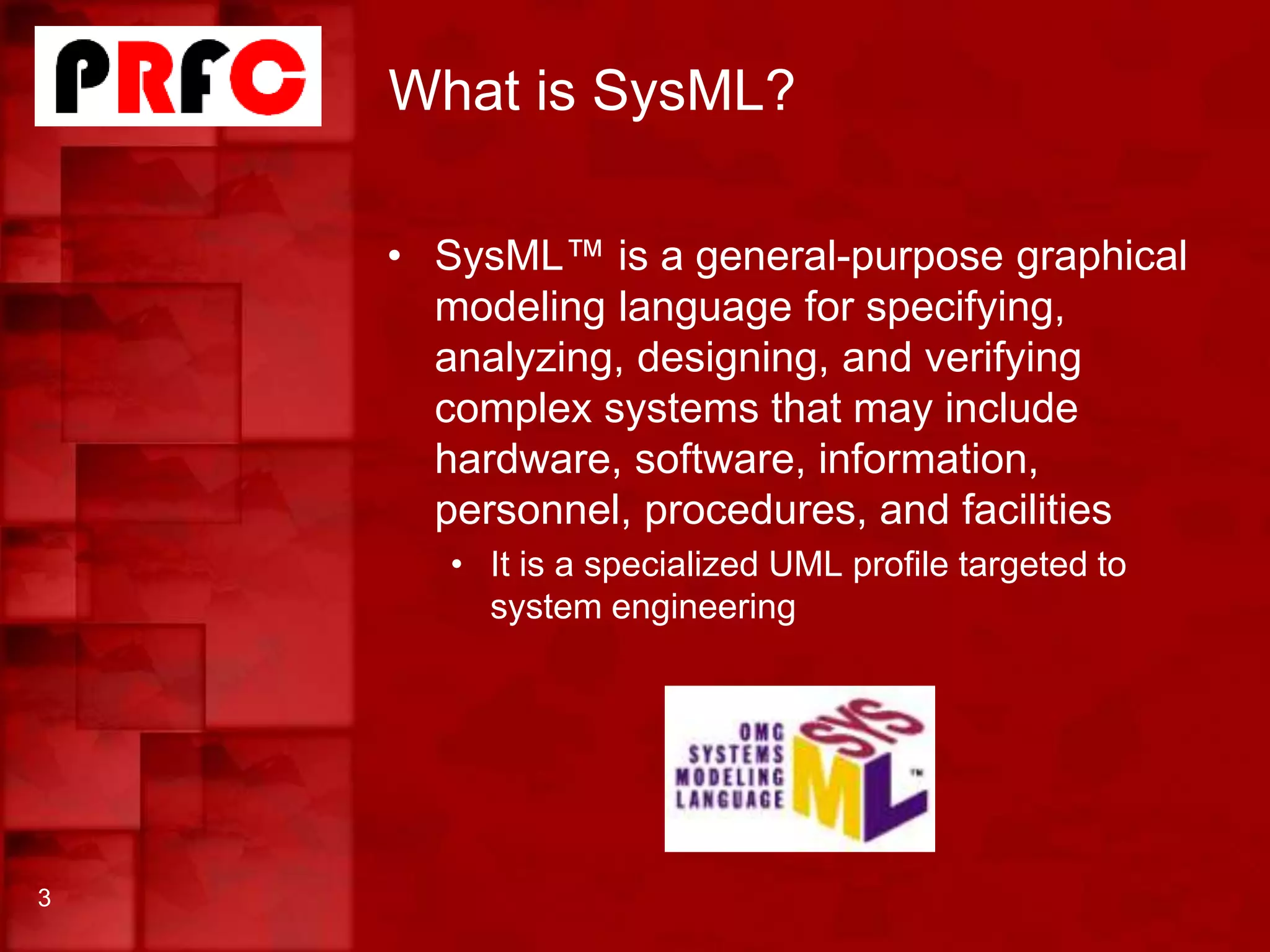SysCon 2013 SysML & Requirements | PPT