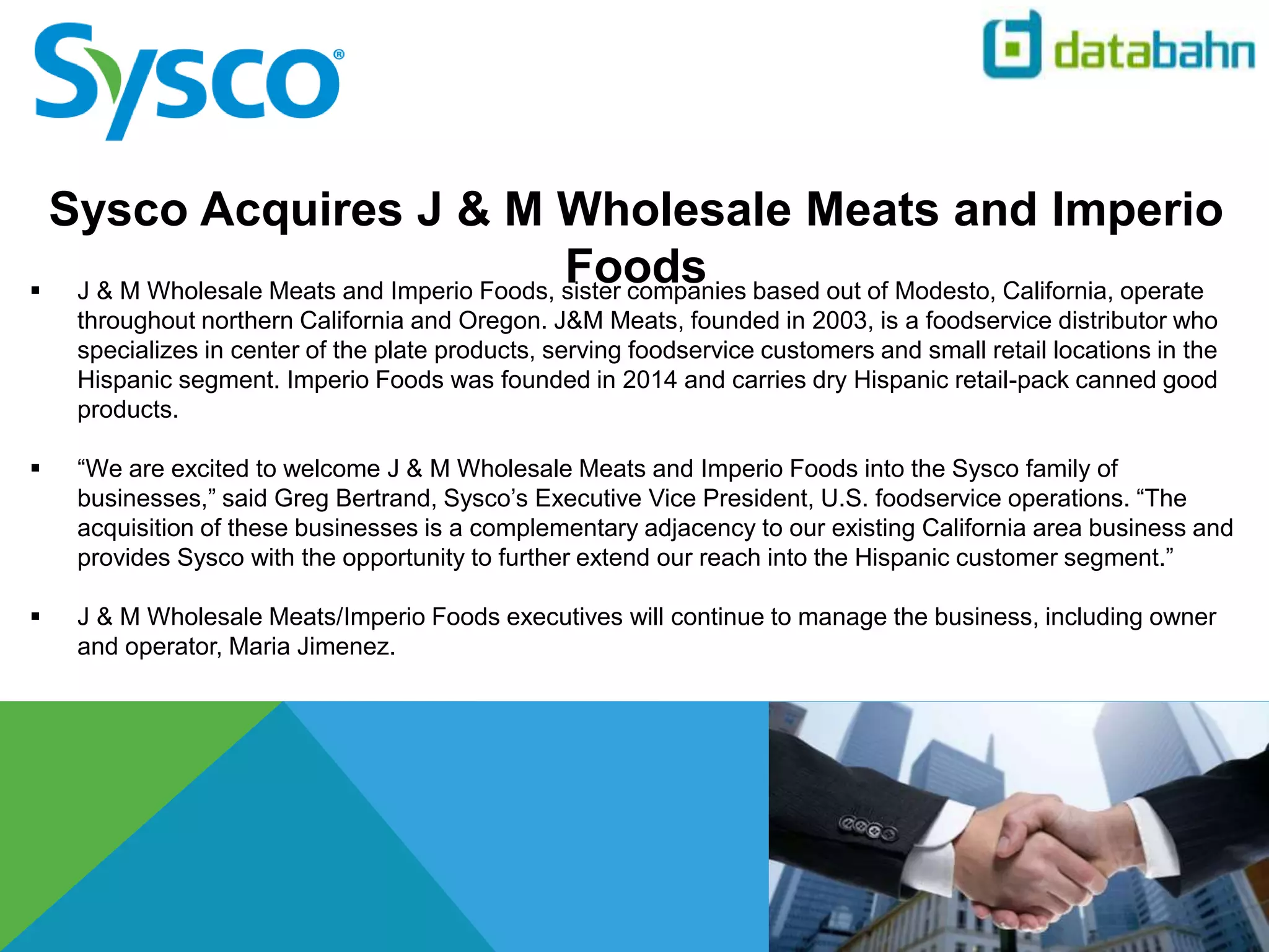 7 keys to open doors at Sysco | PPTX