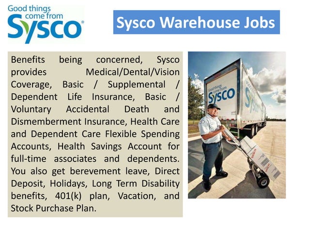 Sysco Warehouse Jobs | PPT