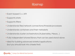 Extending Sysdig with Chisel | PDF