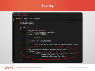 Extending Sysdig with Chisel | PDF