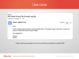 Extending Sysdig with Chisel | PDF