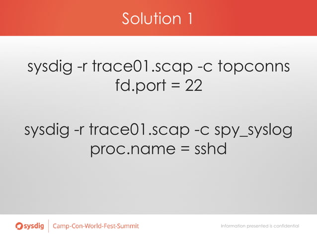 Intro to sysdig in 15 minutes | PDF