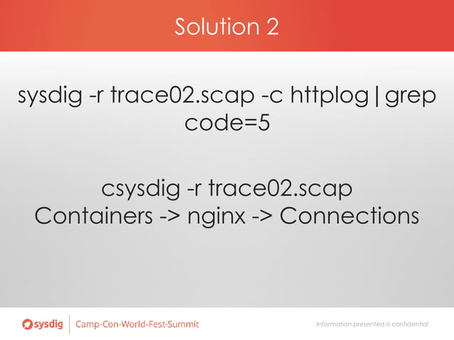 Intro to sysdig in 15 minutes | PDF