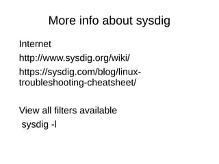 Sysdig SRECon 16 Europe | ODP | Operating Systems | Computer Software and Applications