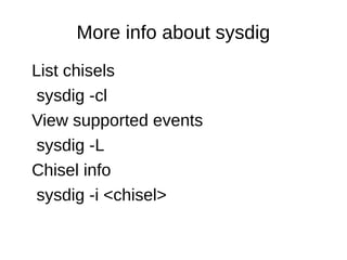 Sysdig SRECon 16 Europe | PPT