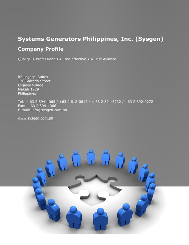 Sysgen Company Profile | PDF