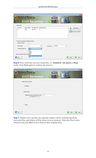SysInfoTools RAID Recovery Software | PDF | Operating Systems | Computer Software and Applications