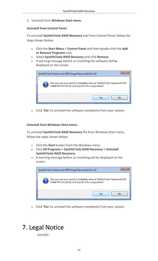 SysInfoTools RAID Recovery Software | PDF | Operating Systems | Computer Software and Applications