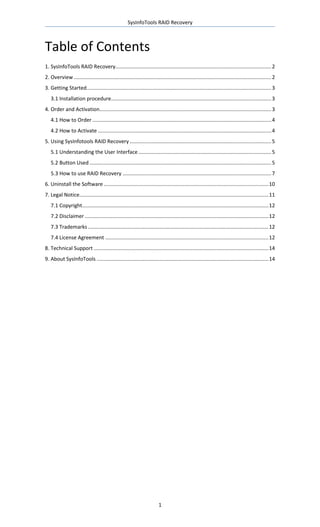 SysInfoTools RAID Recovery Software | PDF | Operating Systems | Computer Software and Applications