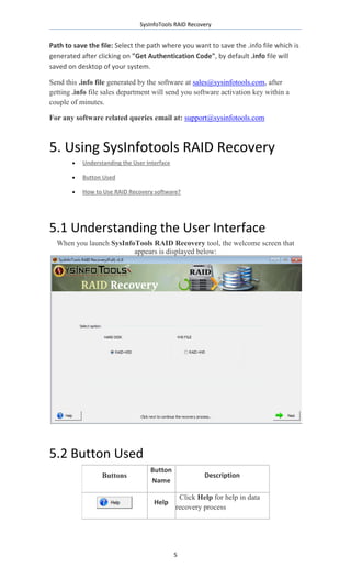 SysInfoTools RAID Recovery Software | PDF | Operating Systems | Computer Software and Applications