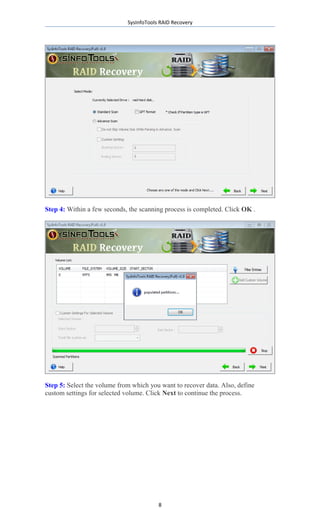 SysInfoTools RAID Recovery Software | PDF | Operating Systems | Computer Software and Applications