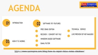 How to repair lotus notes database? | PPT