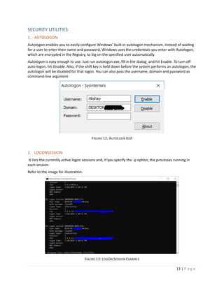 Sysinternals utilities : a brief introduction to | PDF