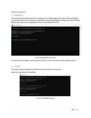 Sysinternals utilities : a brief introduction to | PDF