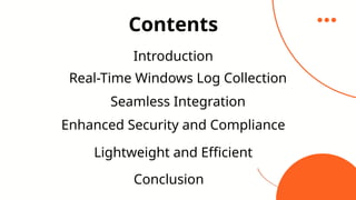 "SyskeyOT Windows Agent: Simplifying Log Management" | PPT