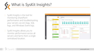 SysKit insights | PPT