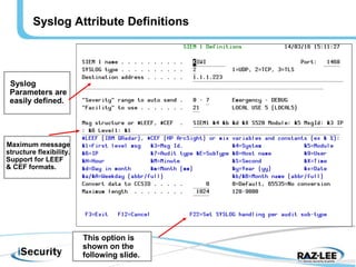 Syslog for SIEM using iSecurity | PPT