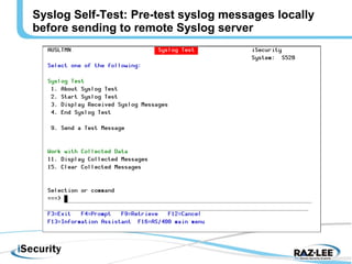Syslog for SIEM using iSecurity | PPT