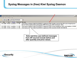 Syslog for SIEM using iSecurity | PPT