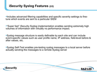 Syslog for SIEM using iSecurity | PPT