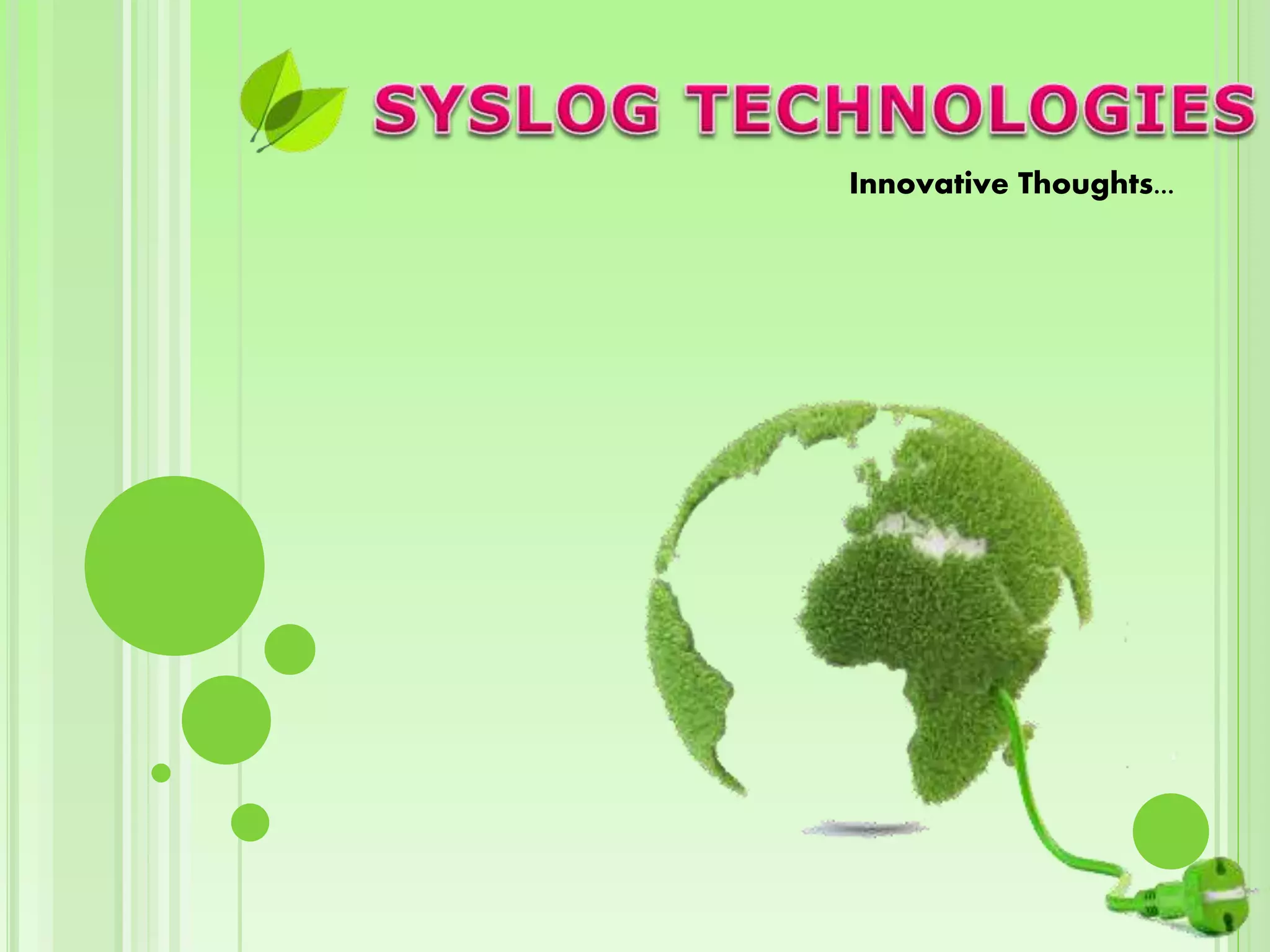 Syslog Technologies | PPTX