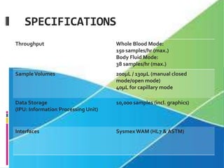 Sysmex xe-5000 | PPTX
