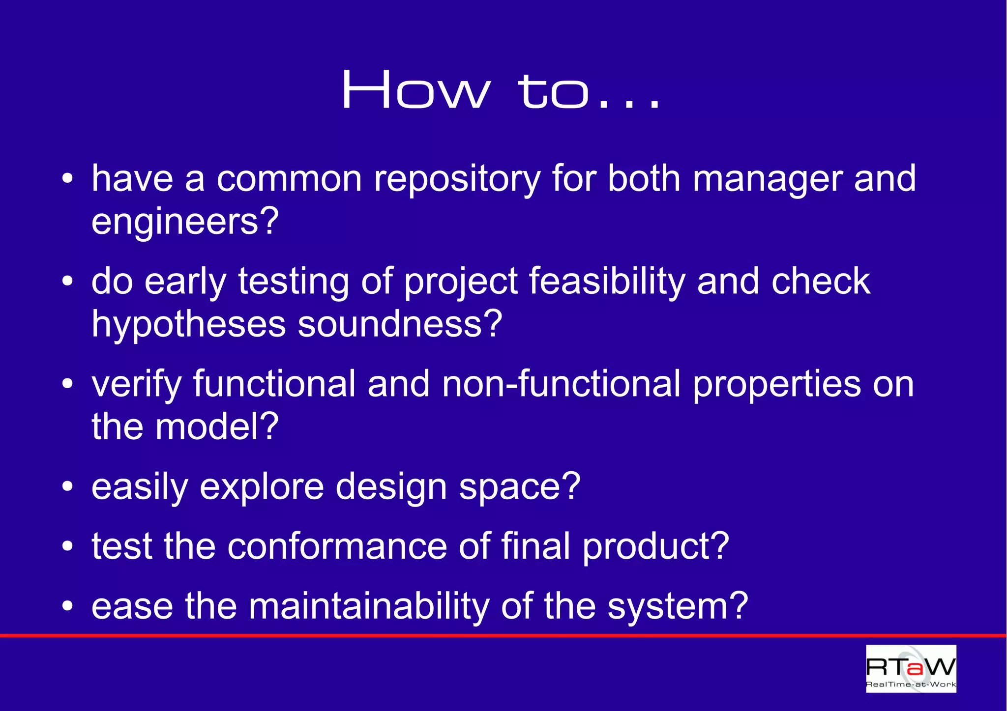Overview of RTaW SysML-Companion | PDF