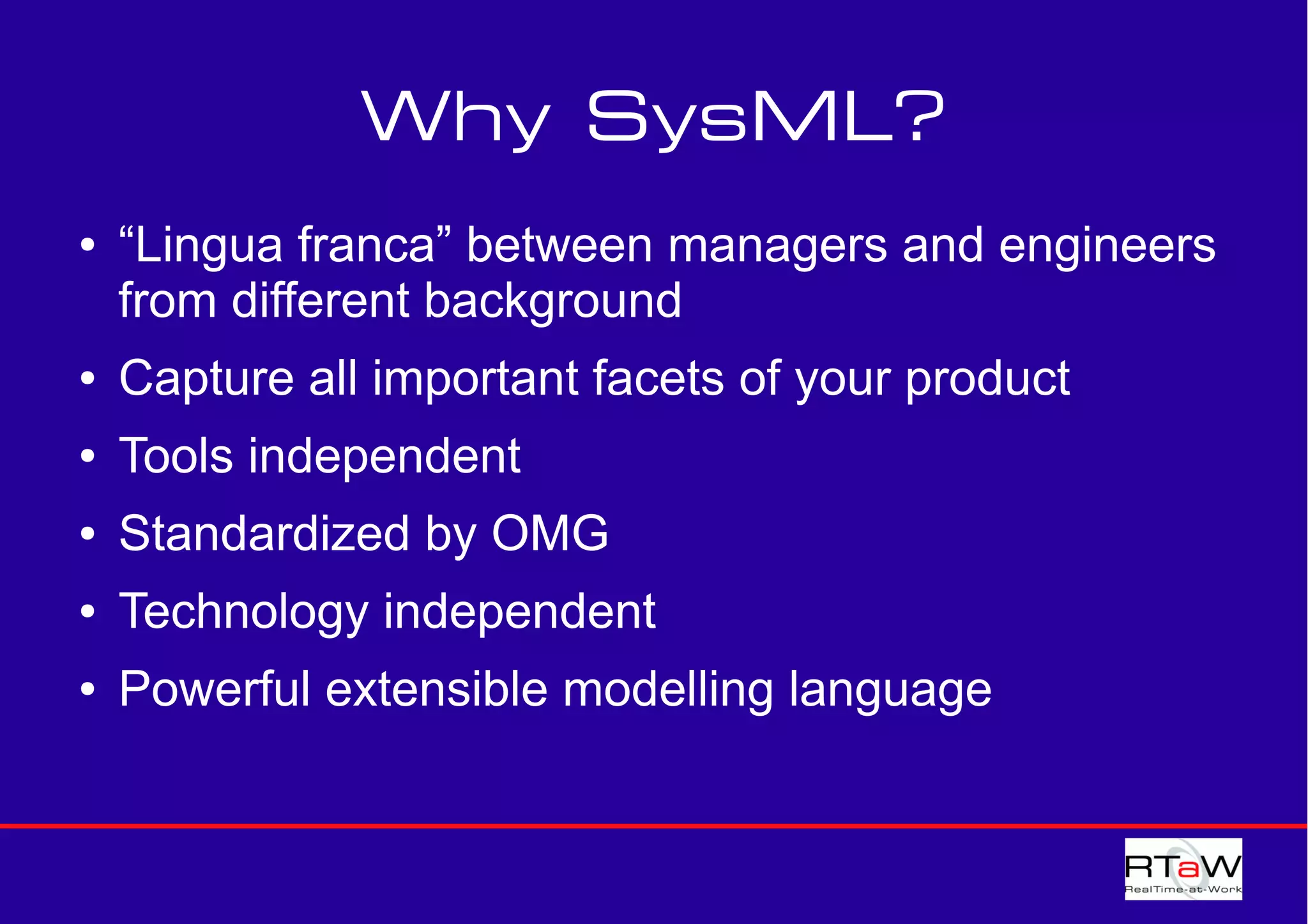 Overview of RTaW SysML-Companion | PDF
