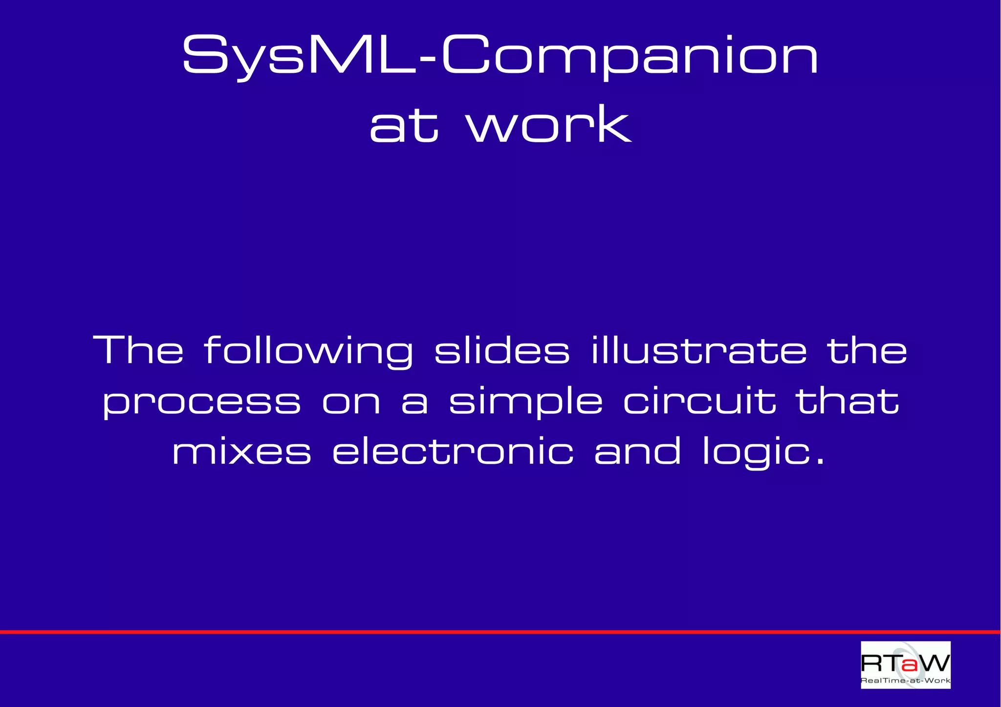 Overview of RTaW SysML-Companion | PDF