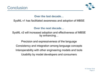 SysML v2 and MBSE: The next ten years | PPT