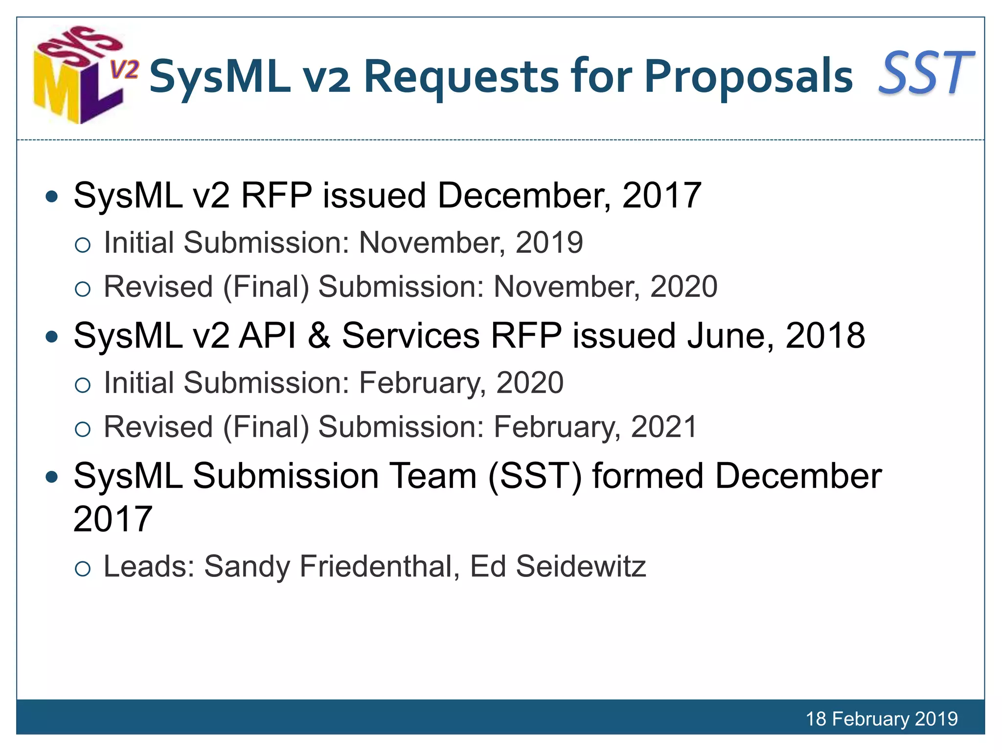 SysML v2 and the Next Generation of Modeling Languages | PPT SysML v2 and the Next Generation of Modeling Languages | PPT
