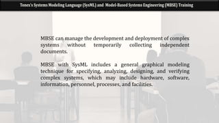 Systems Modeling Language (SysML) and Model-Based Systems Engineering ...