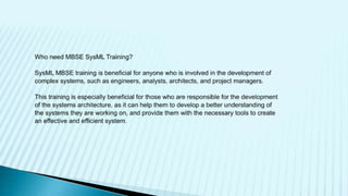 SysML MBSE Training Courses, Seminars & Consulting Services by Tonex | PPTX
